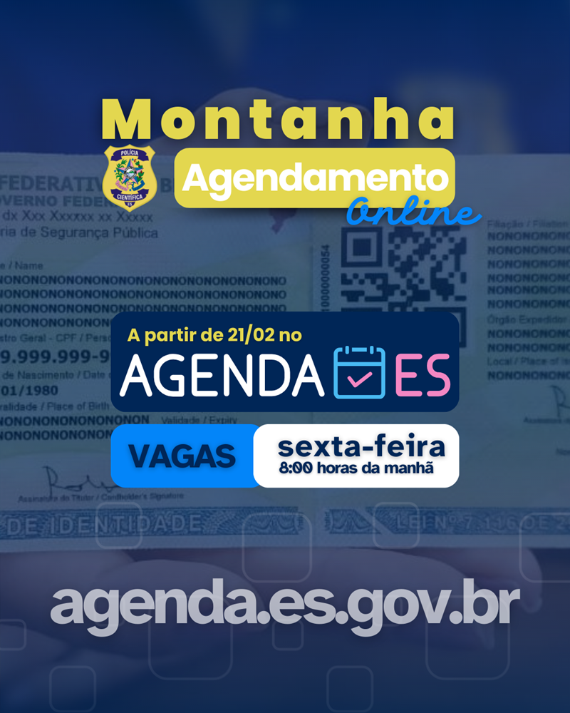 PCIES - Agendamento On-line para Carteira de Identidade Disponível em ...